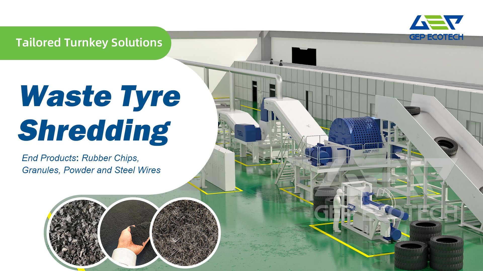 Advanced GEP ECOTECH Solutions for Shredding, Sorting, and Recycling Waste Tires - GEP ECOTECH